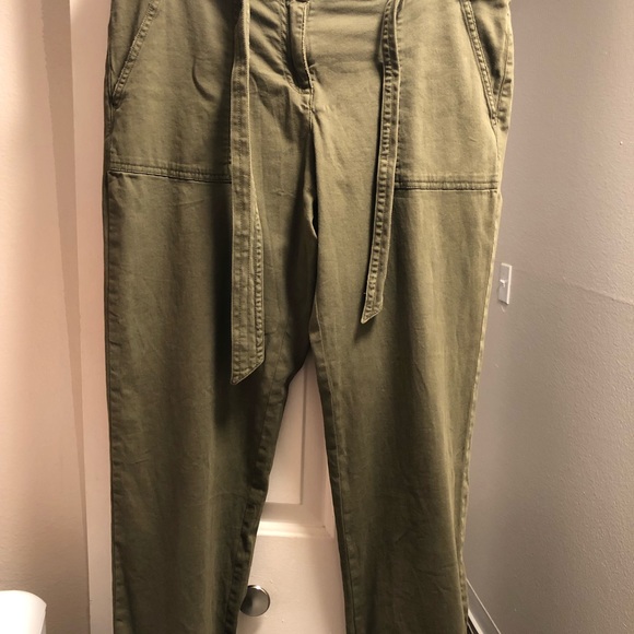 LOFT | Jeans | Loft Rn4923 Womens Olive Green With Belt Pant Size 10new ...